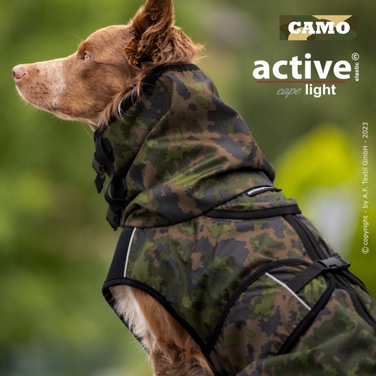 Active Cape Elastic Standard - Light - Camouflage | fit4dogs.de